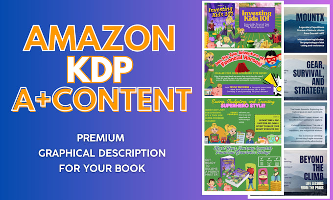 Design captivating amazon kdp a plus content by Arfahussain913 | Fiverr