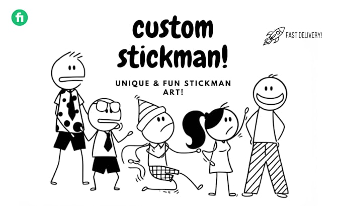 Create fun and original stickman drawings for you by David5201 | Fiverr