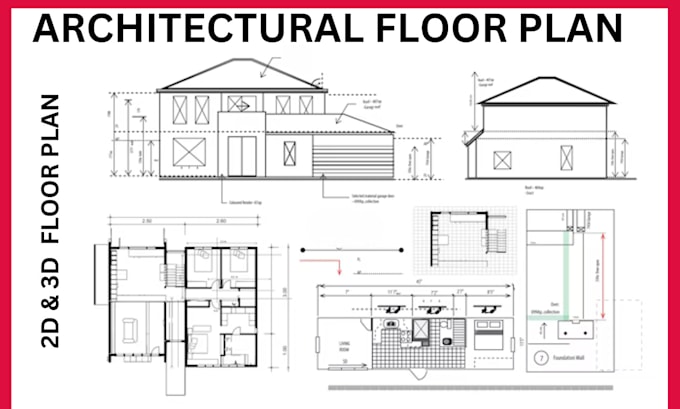 Draw architectural floor plan, 2d floor plan, 3d floor plan in autocad by Bernard_arch | Fiverr