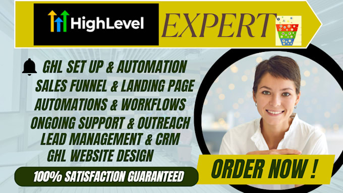 Set up gohighlevel workflow automation go high level funnel ghl website ...