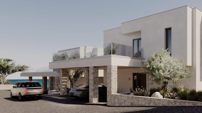 3d house concept revit by Bocharovaa | Fiverr