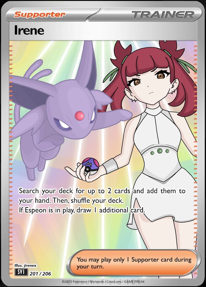Create a custom pokémon trainer card by Jirenex | Fiverr