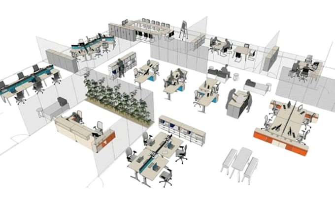 Do 2d floor plan of houses, resturant workspace and space plan in ...