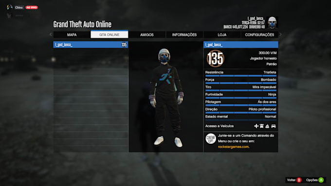 Mod your gta account with money, levels, vehicles, weapons, outfits ...
