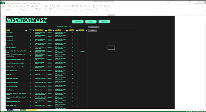 Make you an automated inventory tracking system in excel by Thekman89 ...