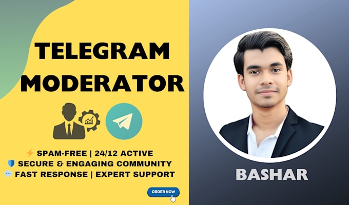 Be your telegram moderator or telegram community manager by Basharweb3 ...