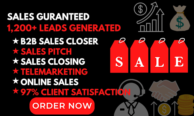 Be your b2b sales closer linkedin lead gen, high ticket appointments by Sales_heroo | Fiverr