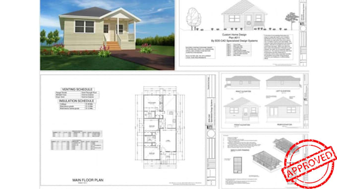 Draw architectural floor plan site plan adu garage permit structural plan by Caldwellbrian | Fiverr