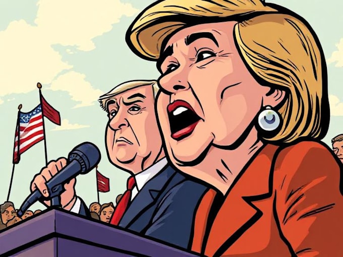 Unique political cartoon and comic strip by Ezrniton | Fiverr