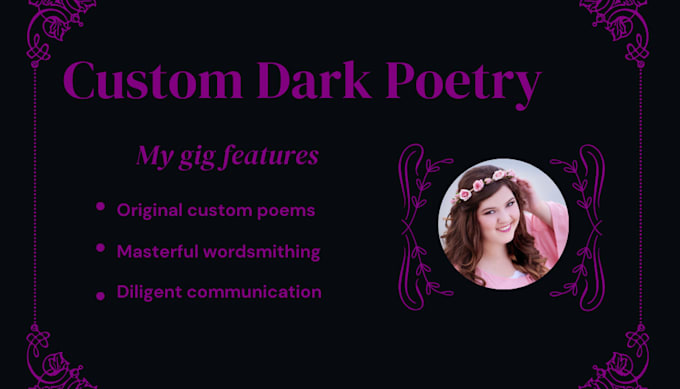Write custom dark poetry by Autumn_db | Fiverr