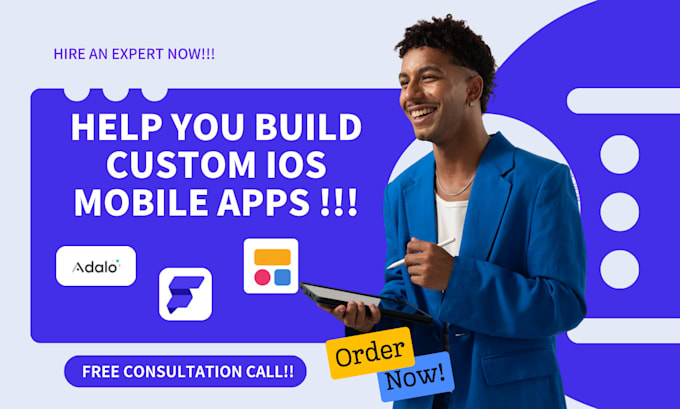 Build flutter flow flutterflow ios android softr adalo mobile app developer by Isaac_builds | Fiverr