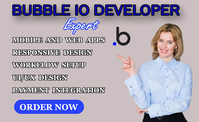 Do bubble developer, bubble io app developer, bubble io website by Meg_wilson2 | Fiverr