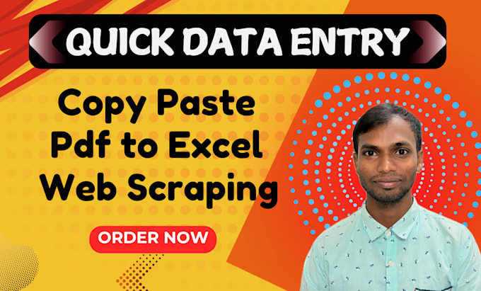 Data entry copy paste pdf to excel typing job crm data entry by ...