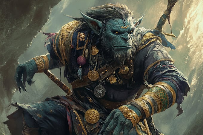 Draw dnd art, fantasy character, creature, and dnd party by Abebikemoer ...