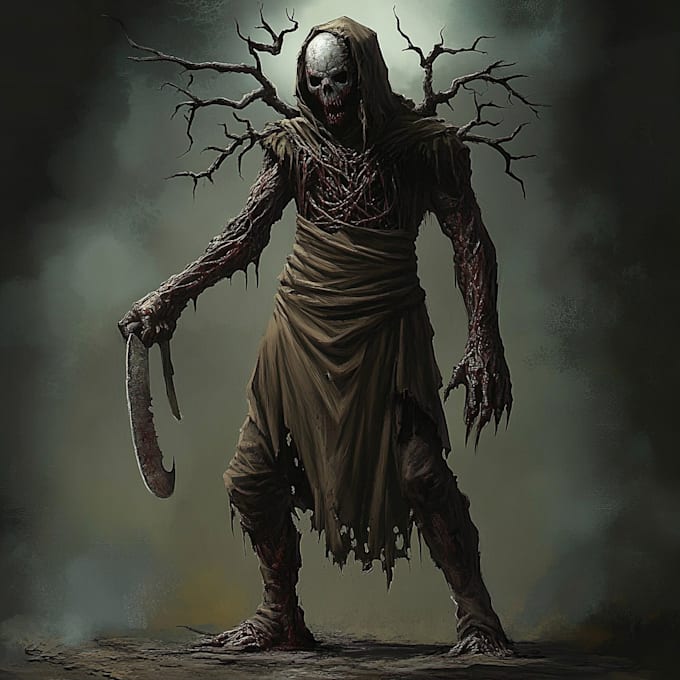 Create concept drawings for fantasy characters and spooky horror ...