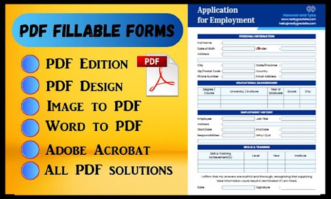 Create and design pdf fillable forms in adobe acrobat, jotform ...