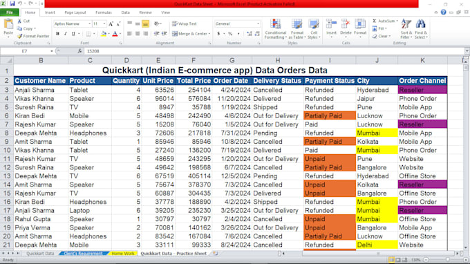 Clean, format, merge, and split your excel data in 24 hours by Sandip_excel17 | Fiverr