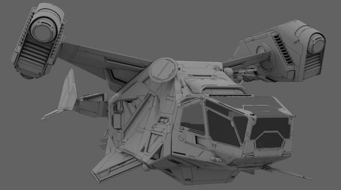 Sculpt a high quality 3d aircraft model, spaceship model, or car ...