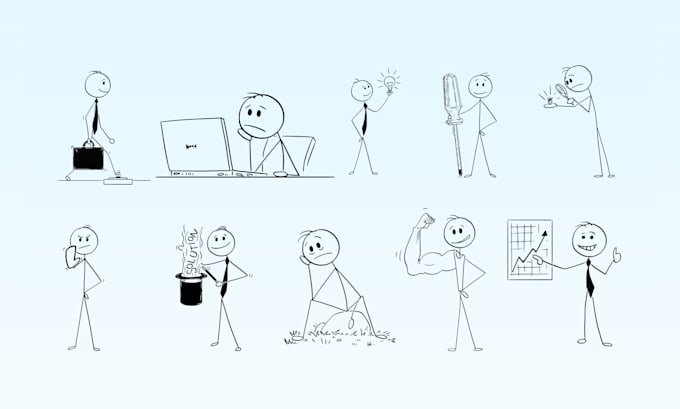 Custom trending stick figure animations that go viral by Rehmankhan272 ...