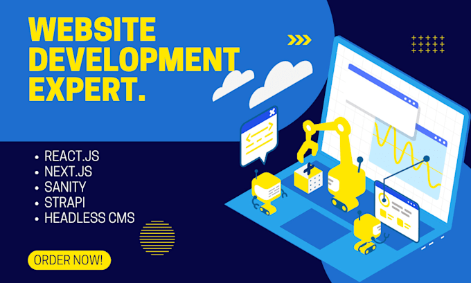 Build react js next js website with headless cms integration with sanity, strapi by Enoch_jones ...