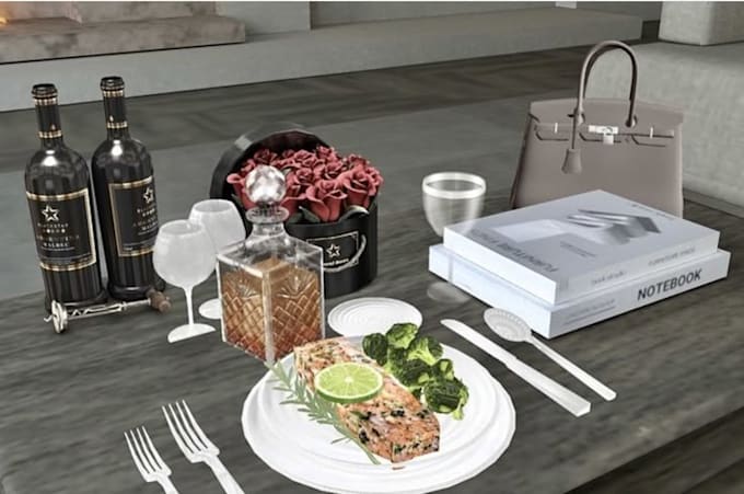 Create 3d food animation, 3d kitchen utensils animation, 3d cgi ...