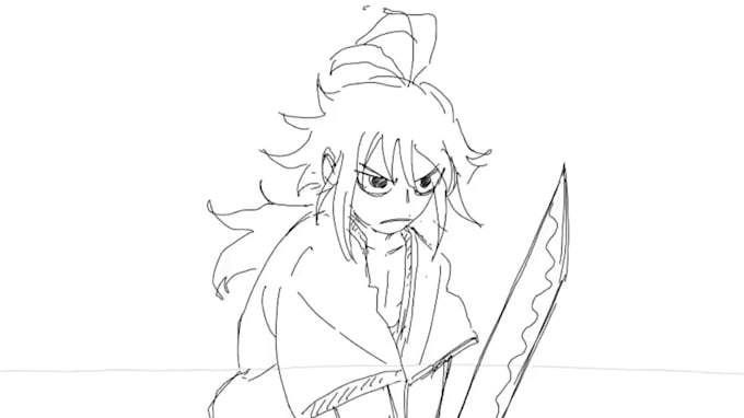 Do 2d traditional animation frame by frame animation hand drawn line ...