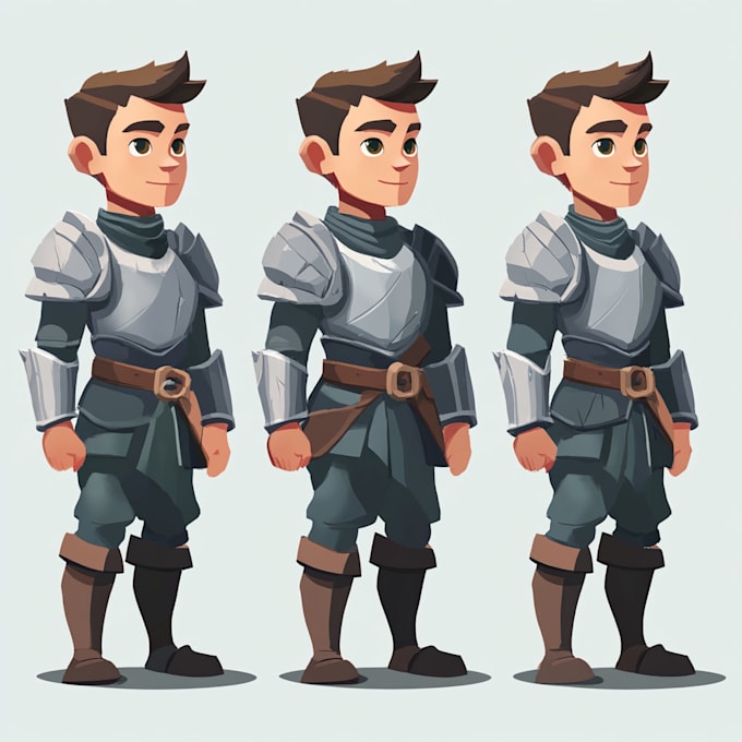 Do 2d game character design and animation by Stylishabates | Fiverr