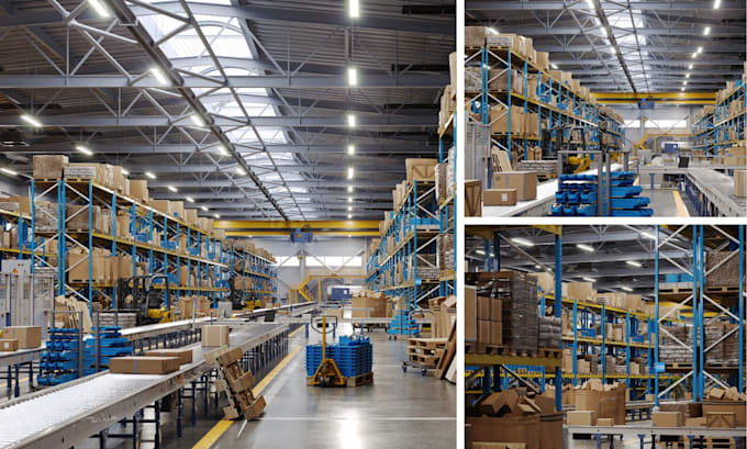 Design 3d cgi warehouse, industrial building,factory, commercial home ...