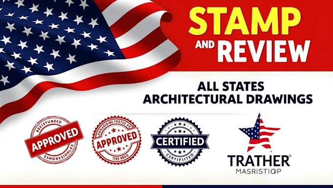 Pe stamp and seal your architectural drawing floor plan city permit in usa by Gregdray | Fiverr