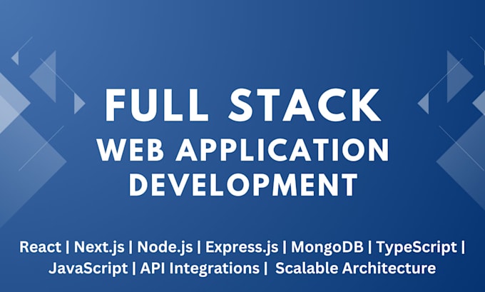 Develop a full stack web application from react js next js by Dumidukasunraja | Fiverr
