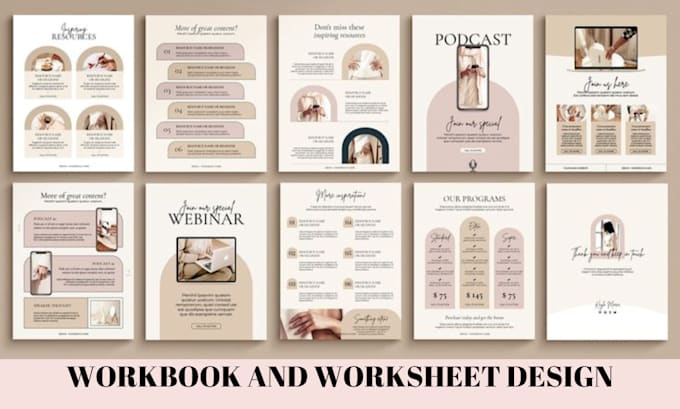 Design digital workbooks, worksheets, training manual, interactive pdf ...