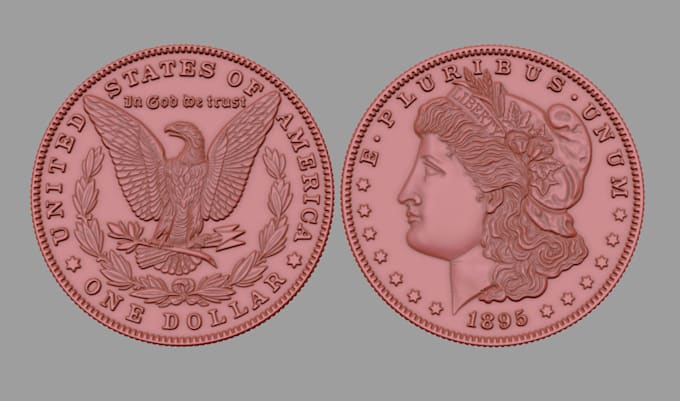 Sculpt 3d coin model bas relief 3d cnc design 3d medallion for 3d ...
