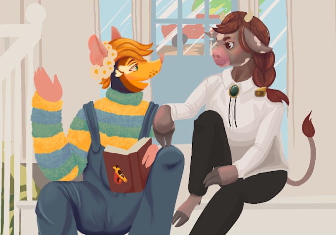 Draw your fursona in my style by Shrub_jay | Fiverr