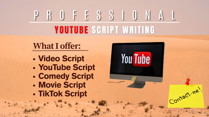 Do youtube video script writing video scriptwriter by Mayweath | Fiverr