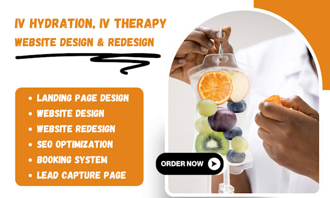 Build iv hydration website, iv therapy website, mobile iv hydration ...