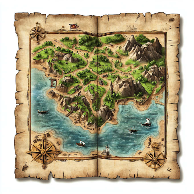 Do you rpg fantasy map by Deniqueharvey | Fiverr