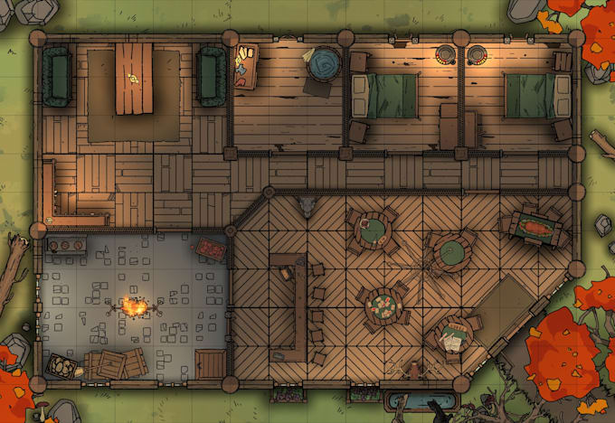 Make your ttrpg battlemap by Knightbornfant | Fiverr