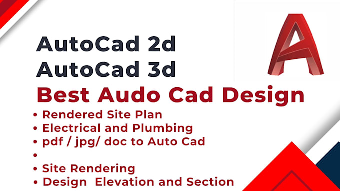 Do 2d, 3d designing, renders, house floor plans, pdf to autocad by Coder_smith | Fiverr