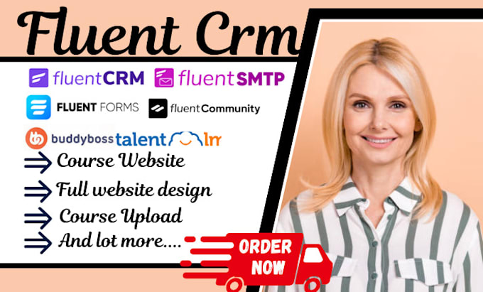 Do fluentcrm fluent smtp fluent forms fluent community buddyboss talentlms by Reth_web | Fiverr