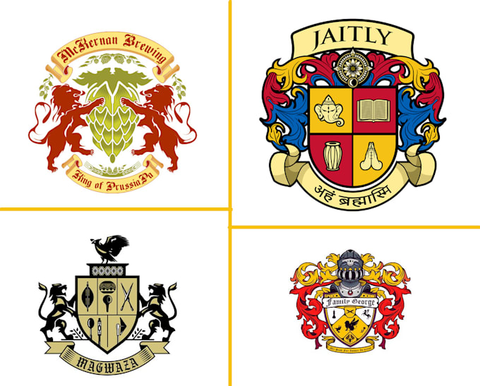 Do luxury heraldic family crest coat of arms logo or graphics design by ...