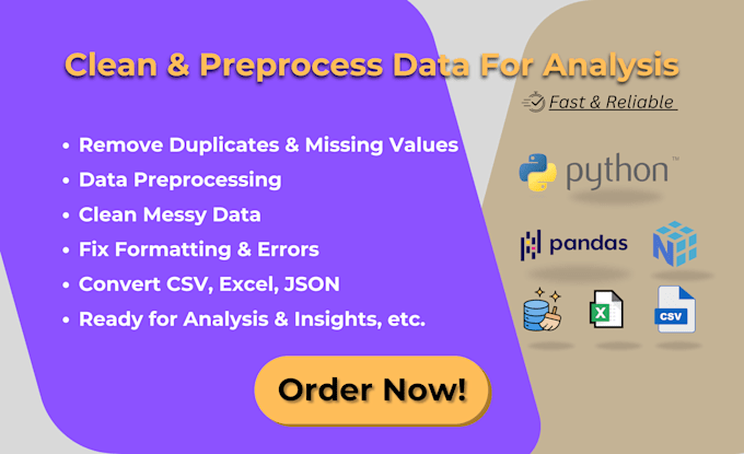 Preprocess and clean your messy dataset for easy analysis by ...