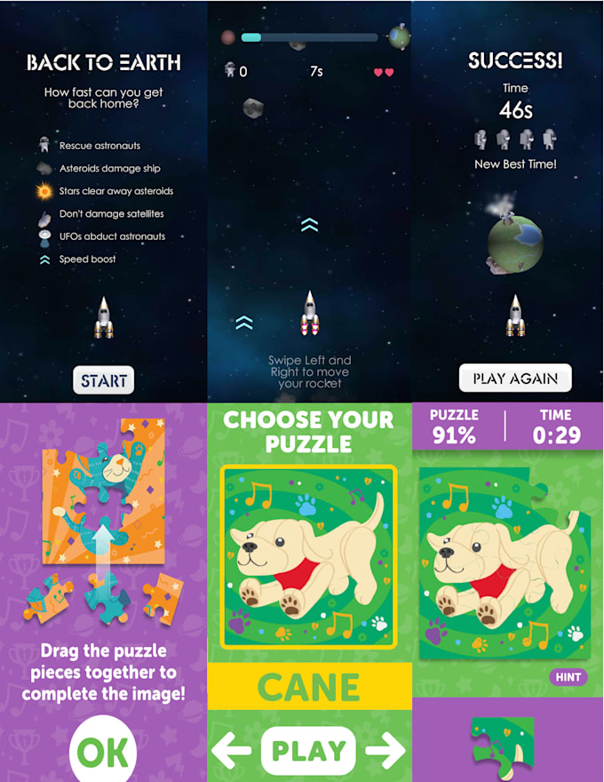 Develop 2d 3d games for ios and android by Quivervision | Fiverr