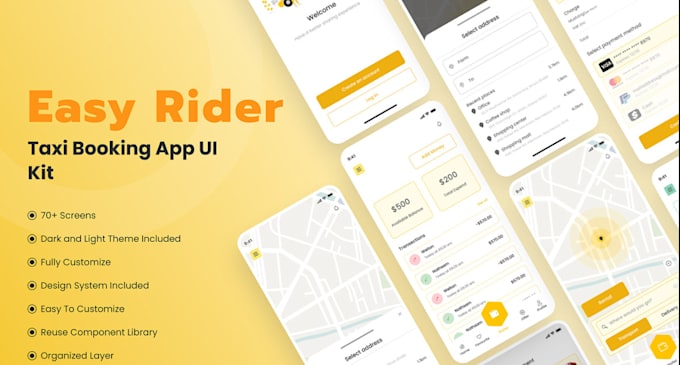 Develop uber, indrive clone rideshare app with parcel delivery app by Drenba_ | Fiverr