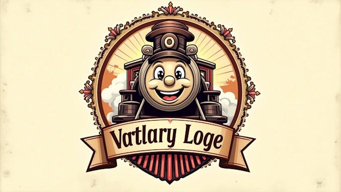 Design a professional steam locomotive train logo for your brand by ...