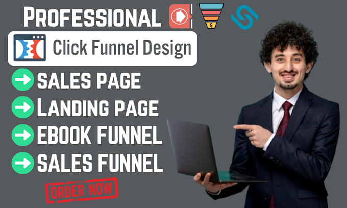 Design a best click funnel landing page sales page sales funnel for ...