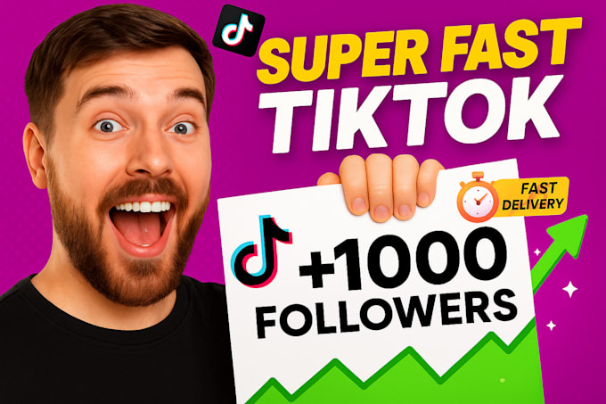 Buy 1000 tiktok followers fast by Shakseya | Fiverr