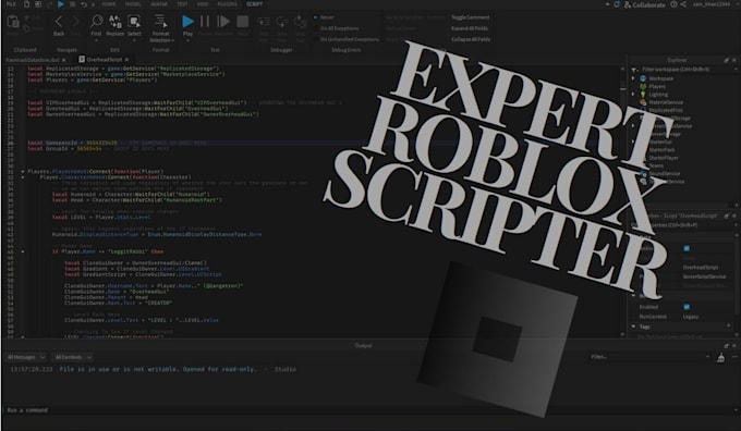 Create a custom script for your roblox game by Rhunevd | Fiverr