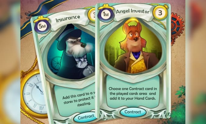 Create card game trading card game design playing cards card box mockup ...