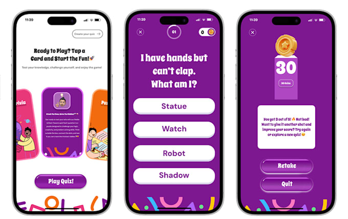 Create ai quiz app, trivia app, ai course generator app by Theobald ...