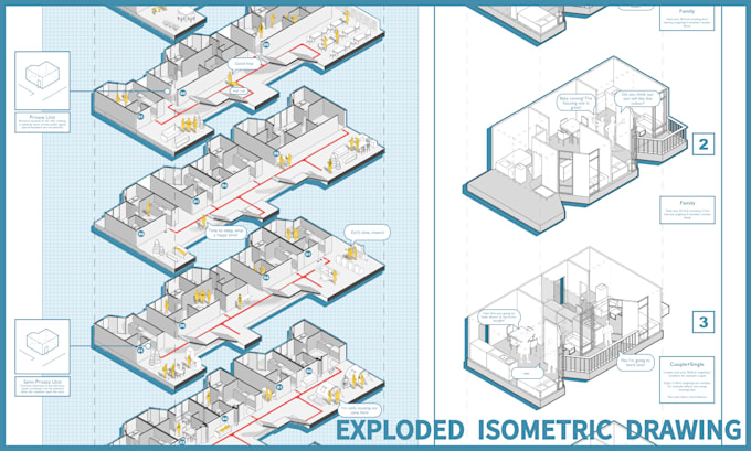 Create exploded isometric drawing by Riley_soo | Fiverr